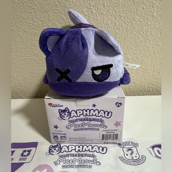 Aphmau | Toys | Aphmau Glitter Edition Purple Cat Plush Toy Zane Cat ...
